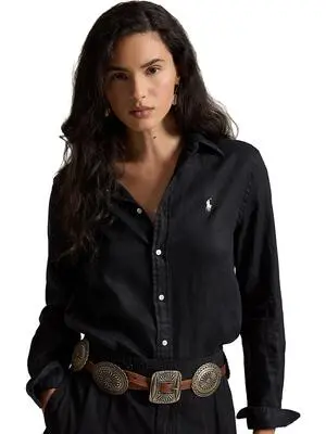 Ralph Lauren Classic Fit Linen Shirt - Polo Black