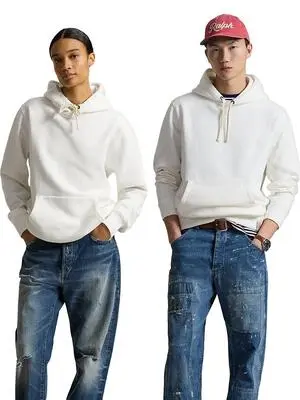 Ralph Lauren Fleece Hoodie - Deckwash White
