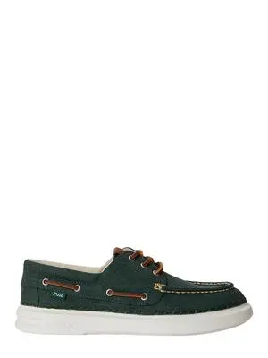 Ralph Lauren Mariner Canvas Boat Shoe - Forest