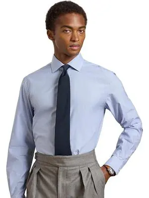 Ralph Lauren Glen Plaid Twill Shirt - Medium Blue And White