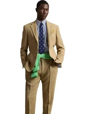 Ralph Lauren Summer Tweed Suit Trousers - Tan/brown