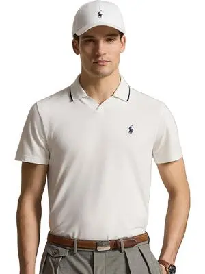 Ralph Lauren Tailored Fit Performance Polo Shirt - Ceramic White