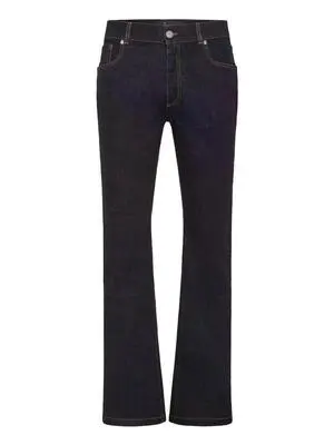 BILLIONAIRE Palm Embroidery Regular Fit Jeans - Blue