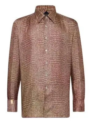 BILLIONAIRE Patterned Shirt - Neutrals