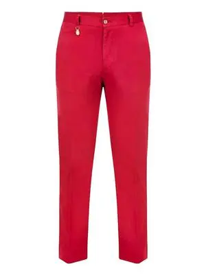 BILLIONAIRE Buttoned Trousers - Red
