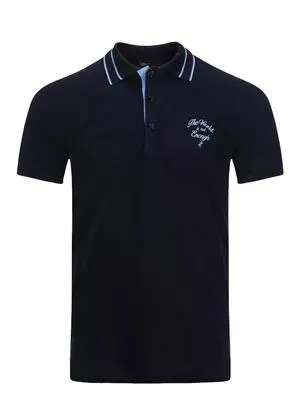 BILLIONAIRE Cotton Polo Shirt - Blue