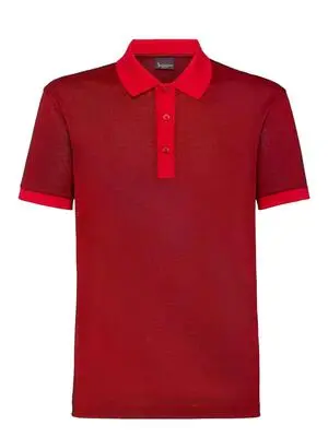 BILLIONAIRE Short Sleeve Polo Shirt - Red