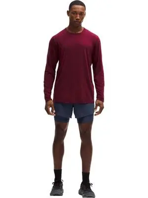 Lululemon Perforated Lined Running Short 5 - Club Blue