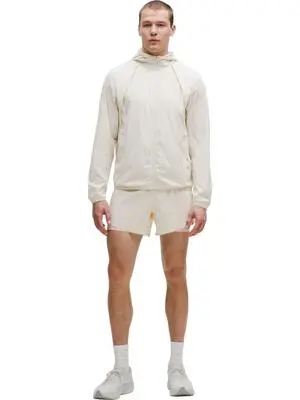 Lululemon Perforated Lined Running Short 5 - Light Ivory