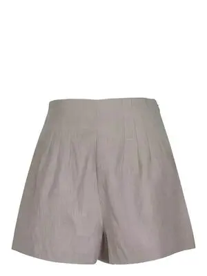 Staud Pleated Shorts - Neutrals