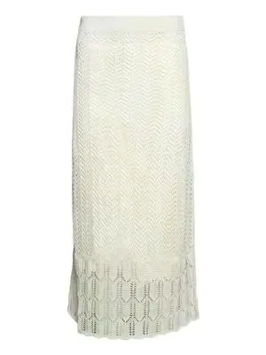 JIL SANDER Side-slit Maxi Skirt - Neutrals