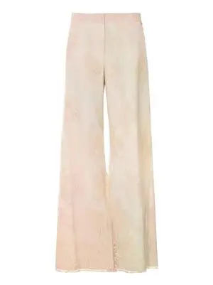 ANIYE BY Floral Embroidered Palazzo Trousers - Neutrals