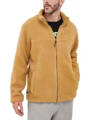 FILA Logo-embroidered Fleece Jacket - Neutrals