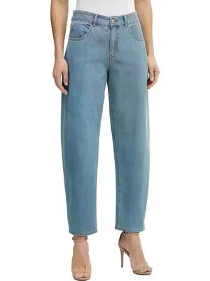MOS MOSH Hellen Barrel Cut Jeans - Blue