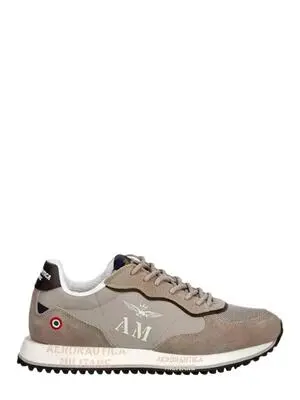 AERONAUTICA MILITARE Suede Panel Sneakers - Neutrals