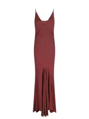 Erika Cavallini Ether Ruffled Maxi Dress - Red