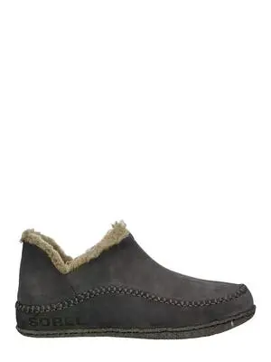 Sorel Manawan Fur-trimmed Slippers - Grey