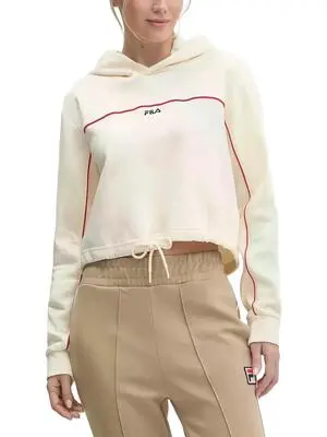 FILA Logo-embroidered Drawstring Hoodie - Neutrals