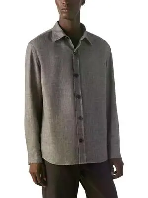 ZEGNA Cashmere Linen And Silk Overshirt