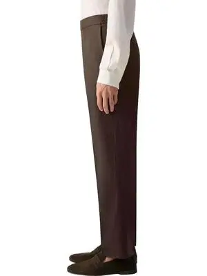 Zegna Elasticated Trousers Brown