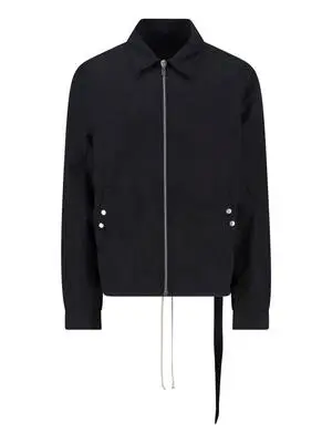 Stone Island Cotton Zip Jacket - Black