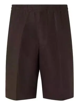 Zegna Oasi Lino Shorts - Brown
