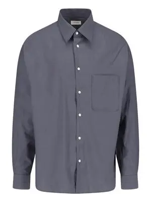 LEMAIRE Shirt In Cotton And Silk - Gray