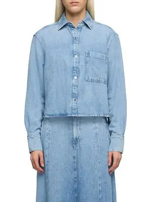 7 For All Mankind Ivy Shirt Iris