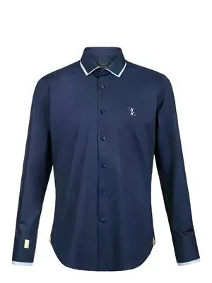 BILLIONAIRE Embroidered-logo Shirt - Blue