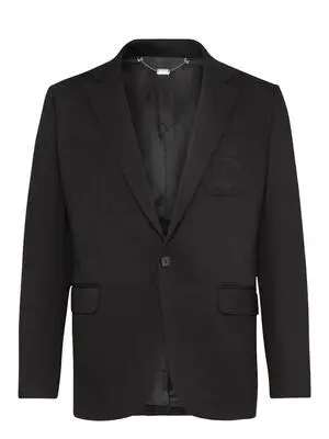 BILLIONAIRE Embroidered Blazer - Black