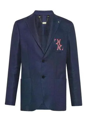 BILLIONAIRE Patch-pocket Blazer - Blue