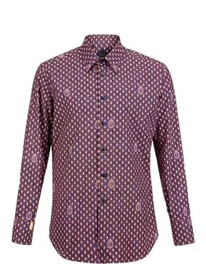 BILLIONAIRE Gabriel Printed Shirt - Grey
