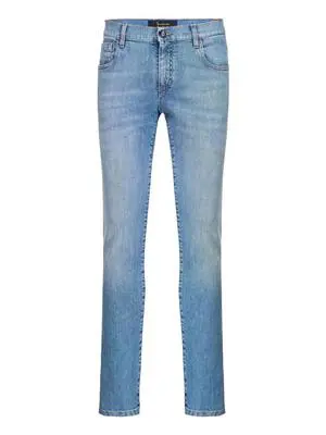 BILLIONAIRE Belt-loops Jeans - Blue