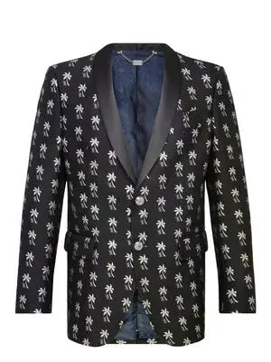 BILLIONAIRE Palms Single-breasted Blazer - Blue