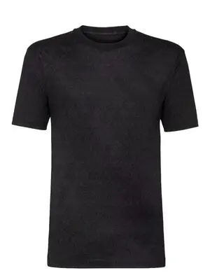 BILLIONAIRE Lion Print Round Neck T-shirt - Black