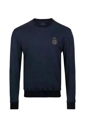BILLIONAIRE Logo-crest Sweatshirt - Blue