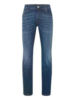 BILLIONAIRE Logo-patch Denim Jeans - Blue