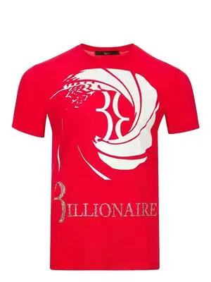 BILLIONAIRE Round-neck Graphic-print T-shirt - Red