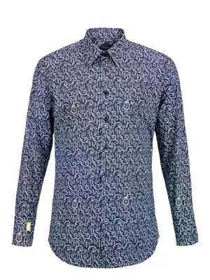 BILLIONAIRE Paisley-print Shirt - Blue