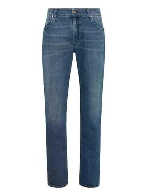 BILLIONAIRE Five-pocket Jeans With Embroidery - Blue