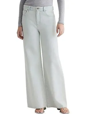 Ag Saige Mid-rise Wide Leg Jeans - Luminance