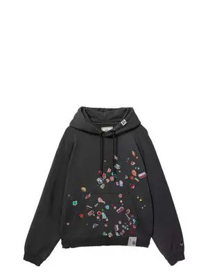 Mihara Yasuhiro Graphic Print Hoodie - Grey