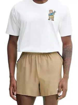 Adidas Logo-print Shorts - Brown