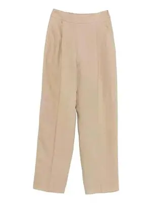Agnona Pleated Trousers - Neutrals