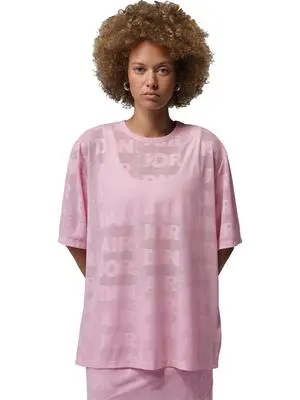 JORDAN Flight Open Knit Top - Pink