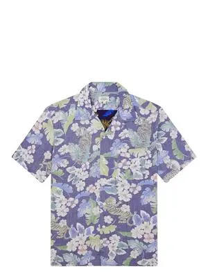 Hartford Hartford - New Palmito Printed Woven Shirt - Men - Blue - S Navy
