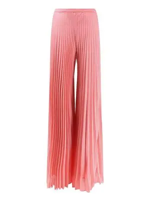 Max Mara Pleated Wide Leg Trousers - Pink