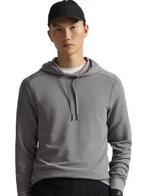 Ralph Lauren Performance Waffle-Knit Hoodie Perfect Grey