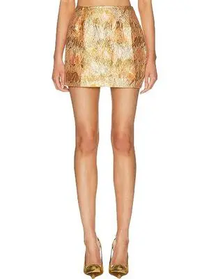 Renggli Brocade Mini Skirt - Nectar