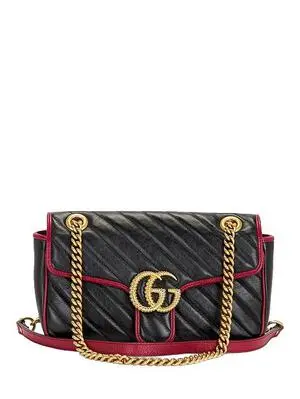 FWRD RENEW Gucci Gg Marmont Shoulder Bag - Black